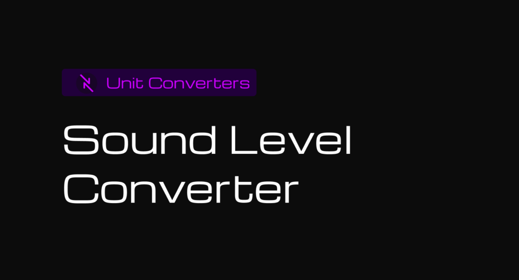 Sound Unit Converter: Free Online Tool to Convert Between dB, Pascal ...