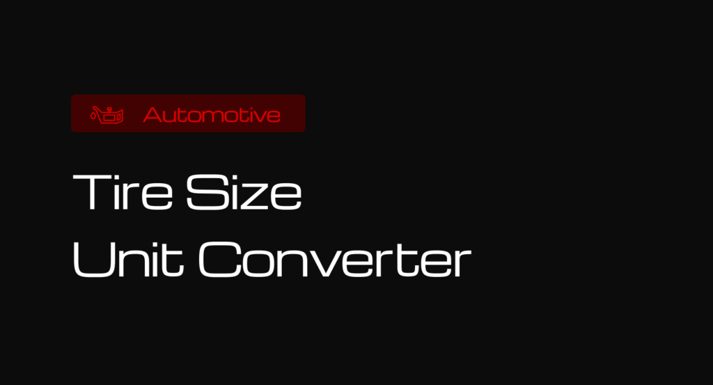 Free Tire Size Calculator: Compare Tire Sizes & Fix Speedometer Errors